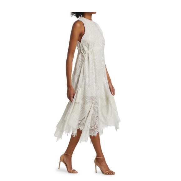 Alice + Olivia | Dresses | Alice Olivia Angelyn Embroidered Lace Midi ...